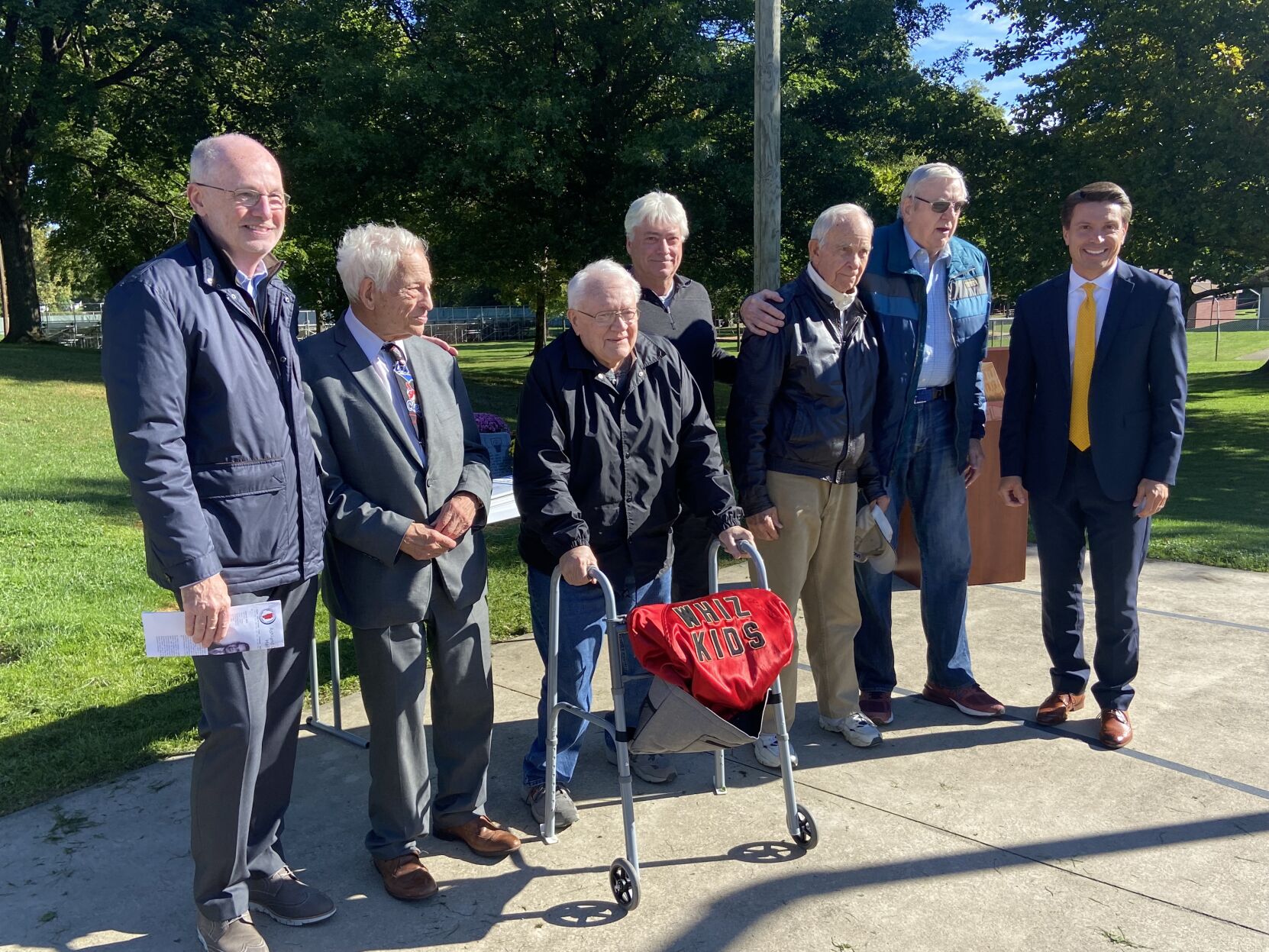 New plaque honoring Harold "Bully" Rader installed at Brookside Park