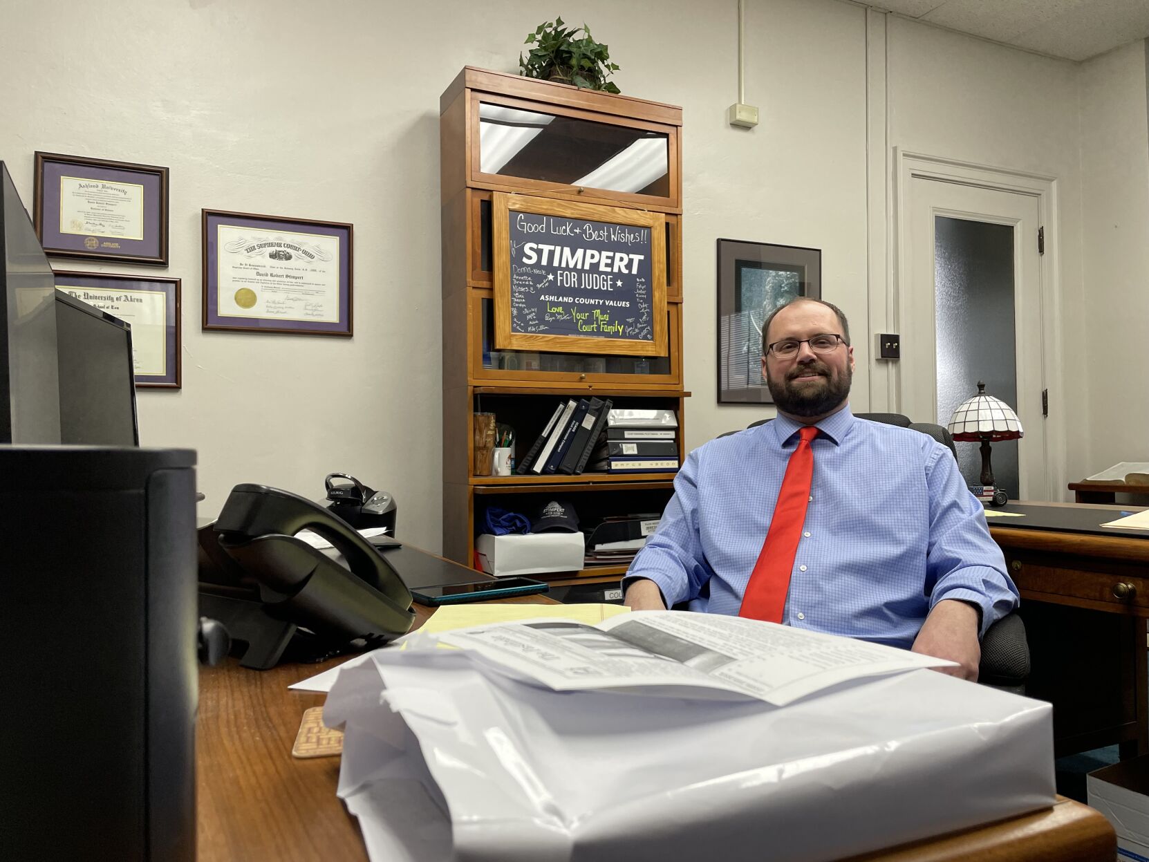 Judge Dave Stimpert still getting used to new title after 1 month ...