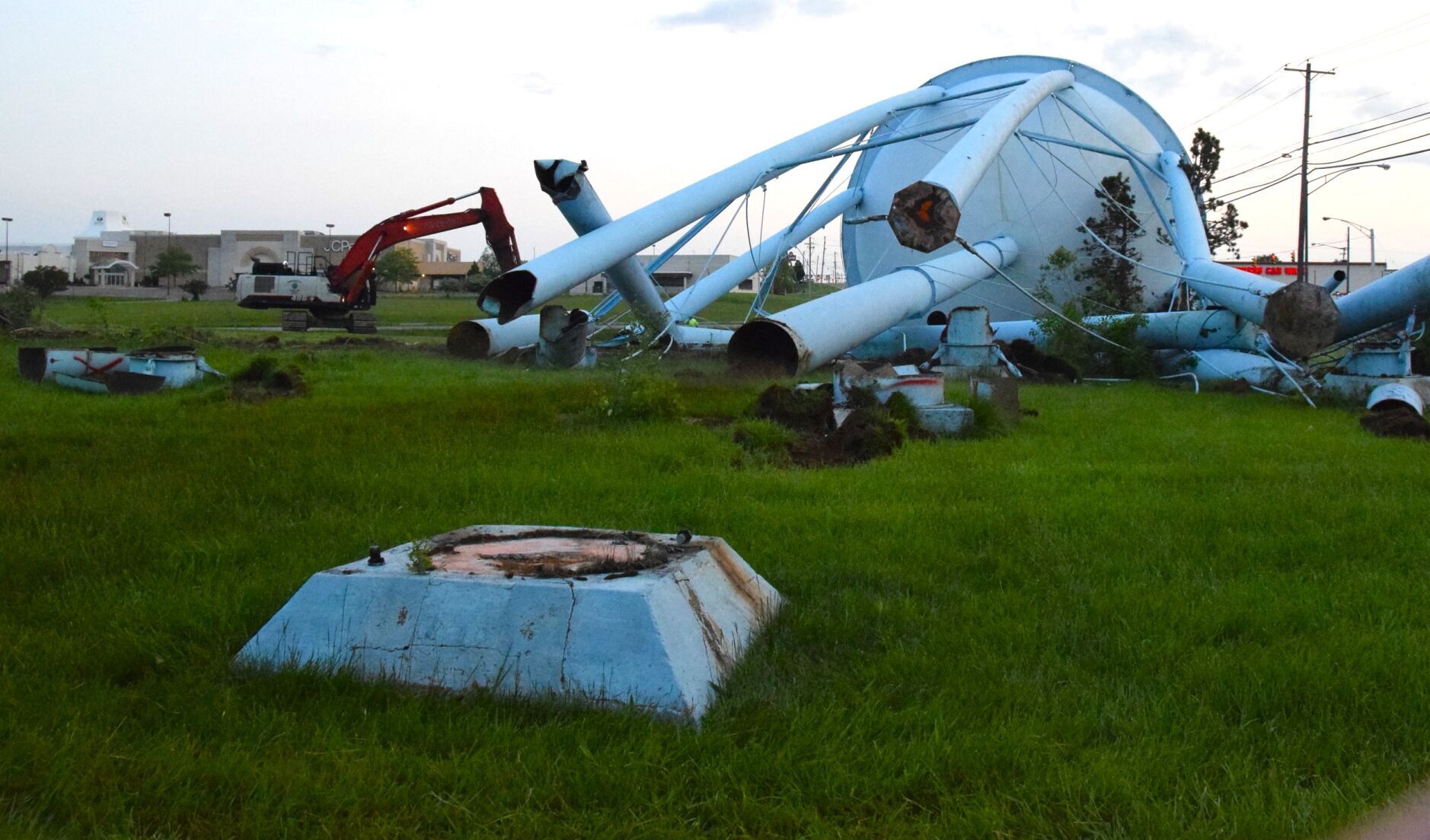Not without a fight: 170-foot water tower that once supplied GM taken ...